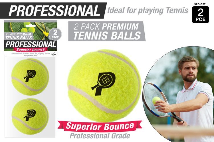 2PCE PROFESSIONAL TENNIS BALLS (H/B) | The Famous Arthur Daley's