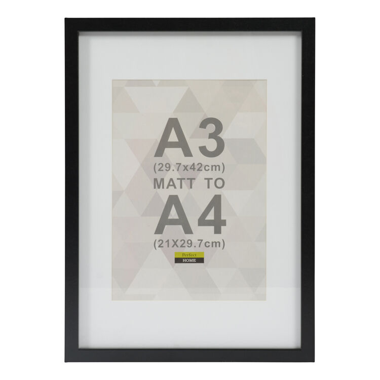 ARLES A3 FRAME WITH A4 OPENING BLACK | The Famous Arthur Daley's