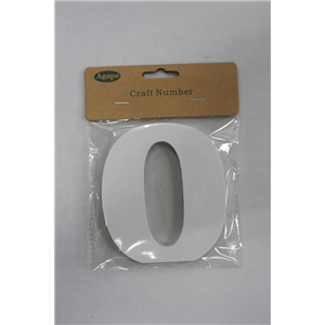 CRAFT NUMBER - 0 - 11CM | The Famous Arthur Daley's