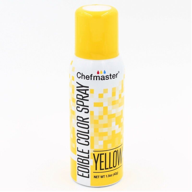 EDIBLE COLOUR SPRAY - YELLOW | The Famous Arthur Daley's