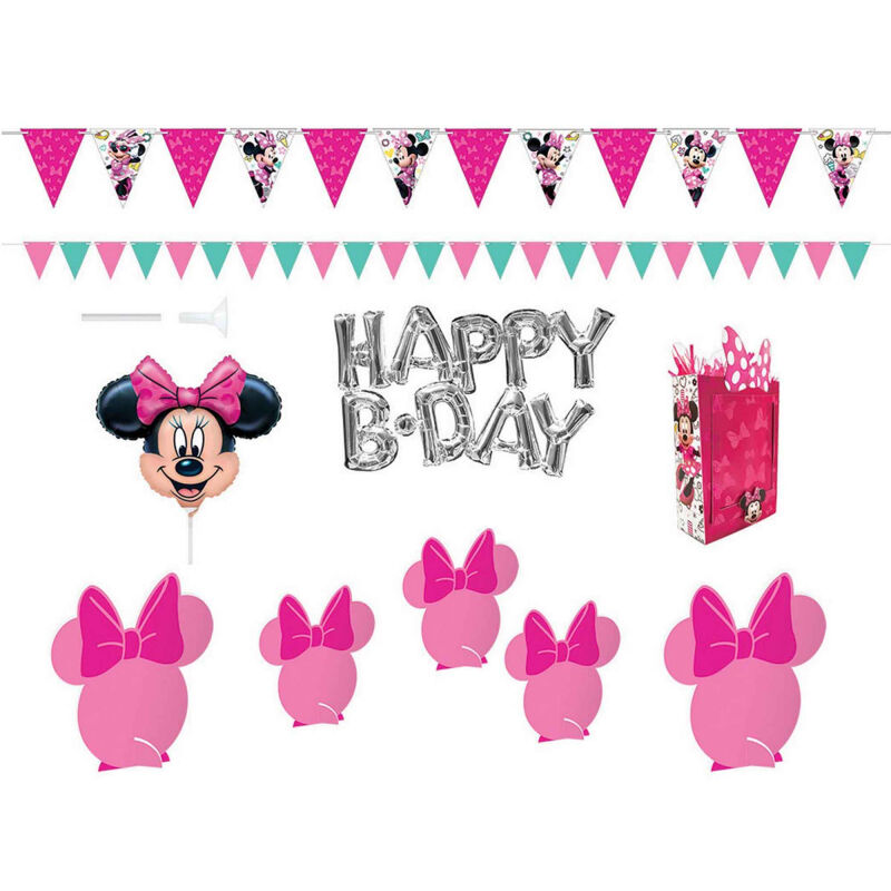 MINNIE MOUSE WALL & TABLE DECORATING KIT | The Famous Arthur Daley's