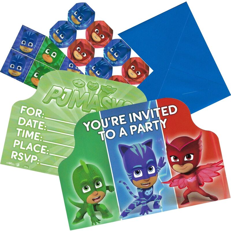 PJ MASK INVITATIONS | The Famous Arthur Daley's