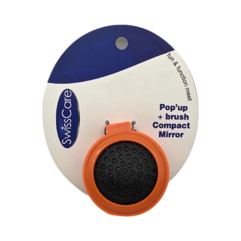 SWISSCARE - COMPACT POP UP BRUSH & MIRROR | The Famous Arthur Daley's